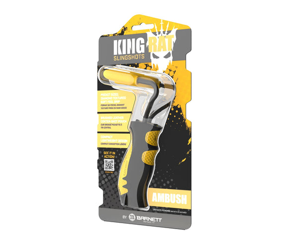 Barnett Ambush™King Rat Yellow/Black Slingshots – HuntingCrossbows.co.uk